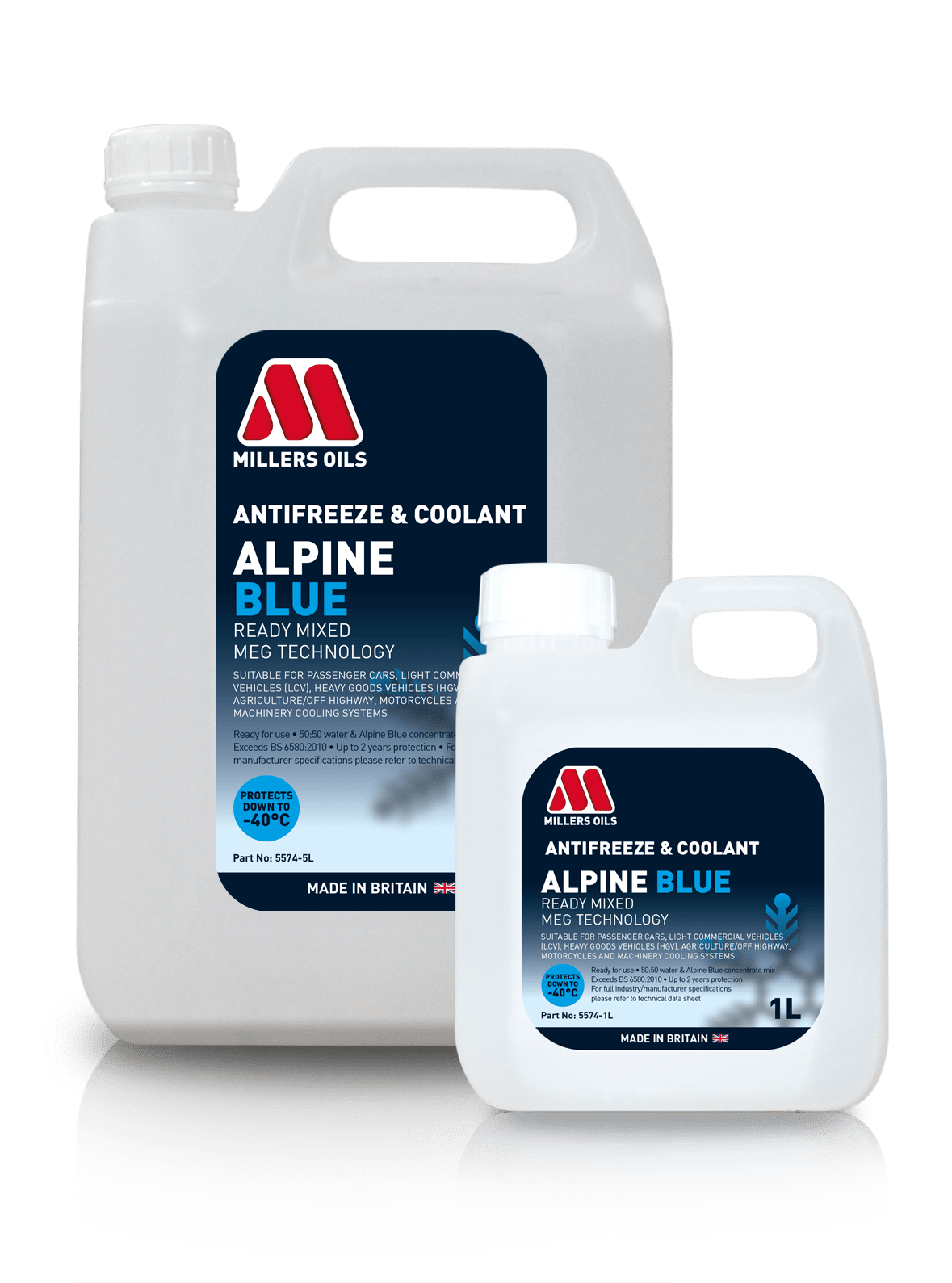 Alpine Blue Antifreeze & Coolant Ready Mixed - Millers Oils