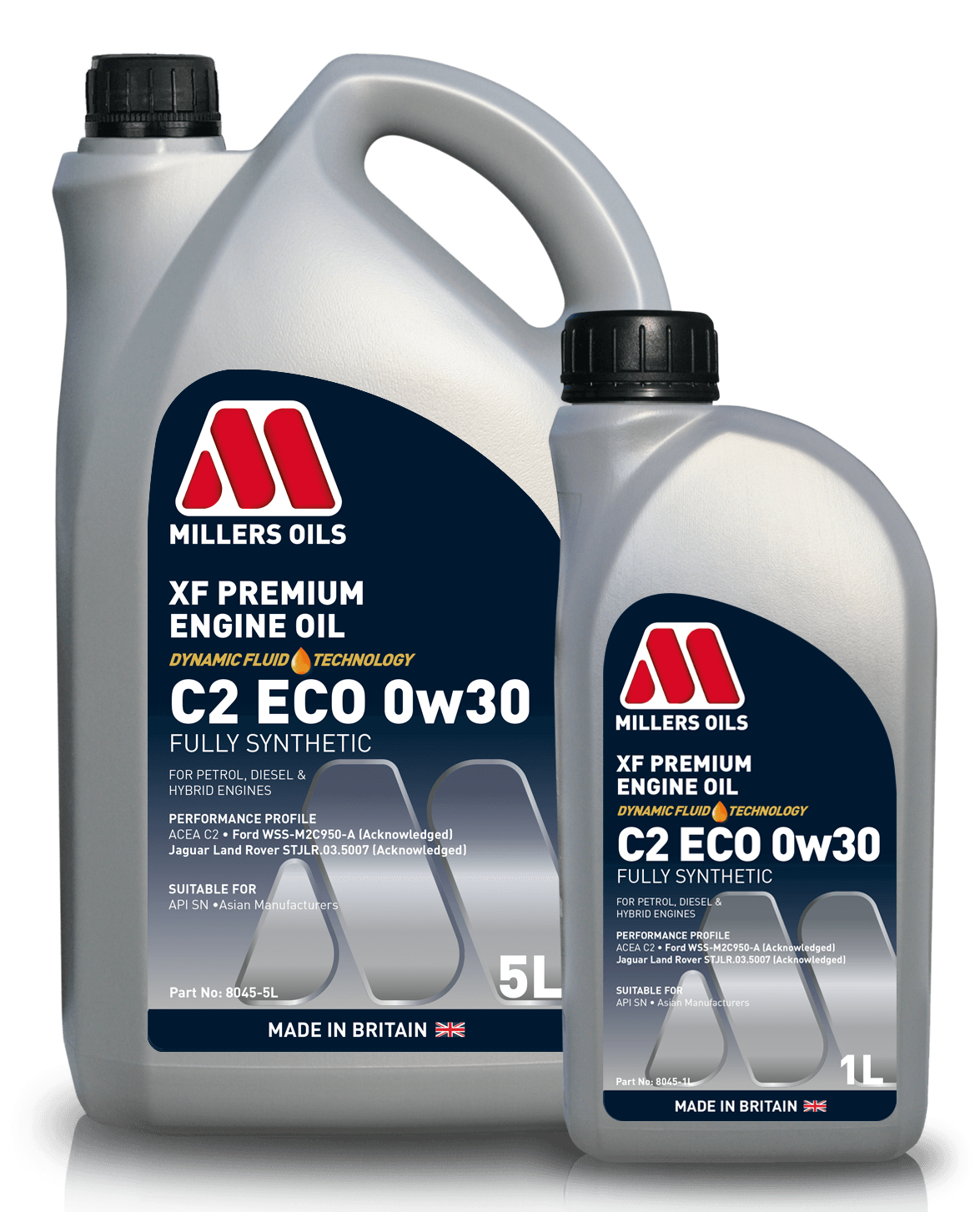XF Premium Engine Oil C2 ECO 0w30 - Millers Oils