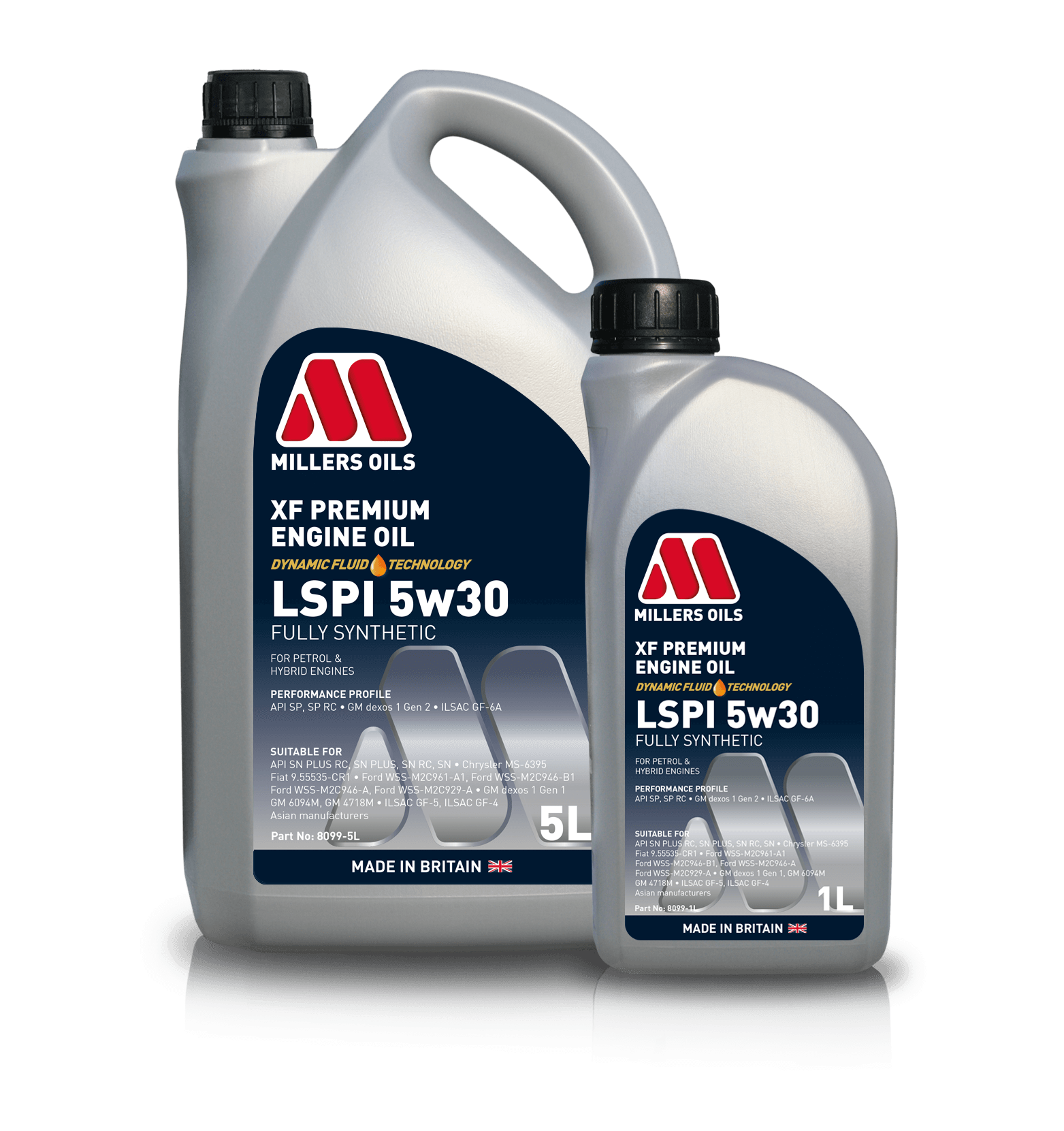 XF Premium Engine Oil LSPI 5w30 - Millers Oils