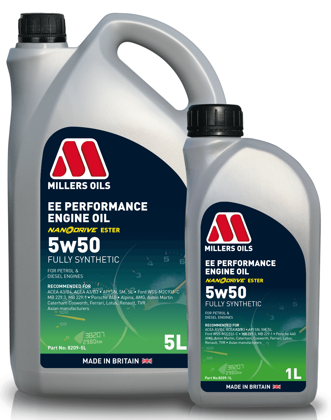 EE Performance Engine Oil 5w50 - Millers Oils