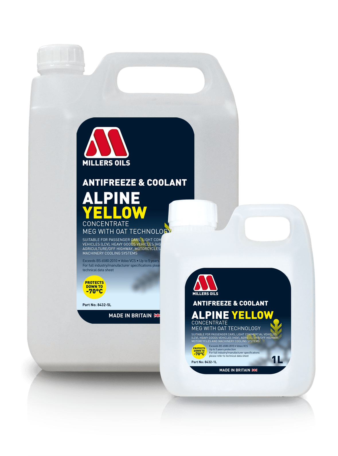 Alpine Yellow Antifreeze & Coolant Concentrate - Millers Oils